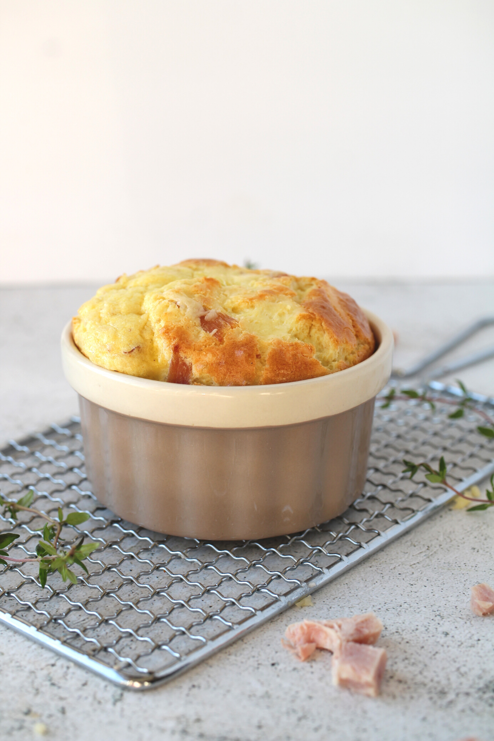 Easy Keto Ham and Cheese Souffle Recipe - Gluten-free