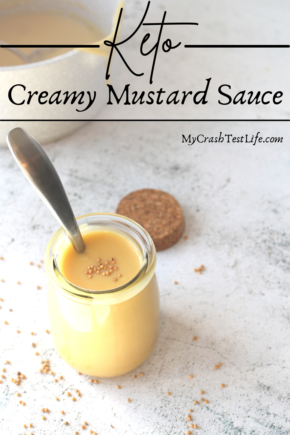 Keto Creamy Mustard Sauce - Easy Beginner Keto Condiment