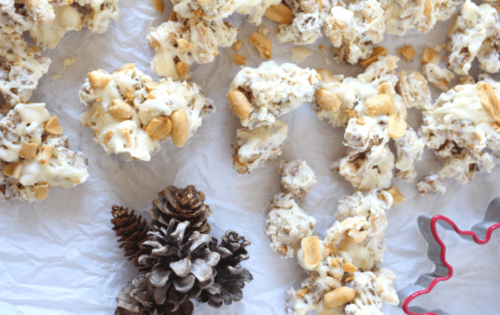 3-Ingredient Keto Clodhoppers -White Chocolate Muddy Buddies