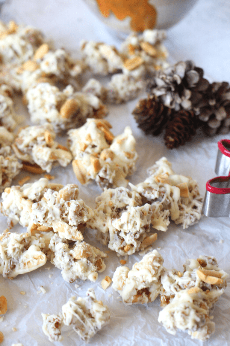 3-Ingredient Keto Clodhoppers -White Chocolate Muddy Buddies